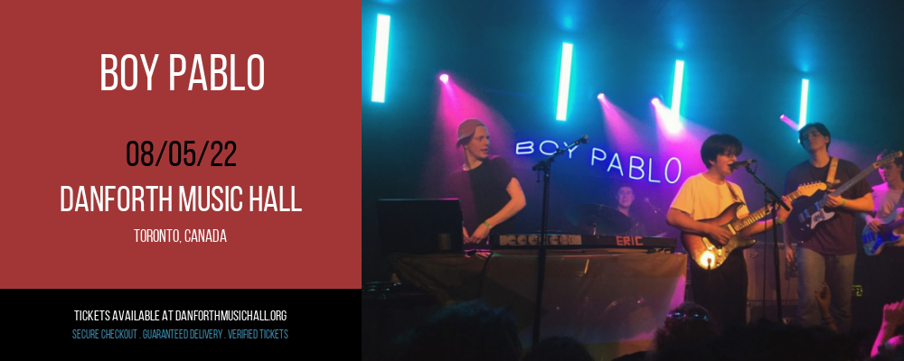 Boy Pablo on 2022-08-05 | Danforth Music Hall